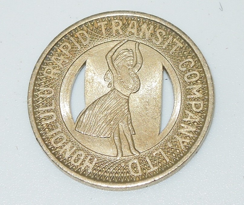 Original 1951 Honolulu, Hawaii Rapid Transit Company Coin Token CA8 | eBay