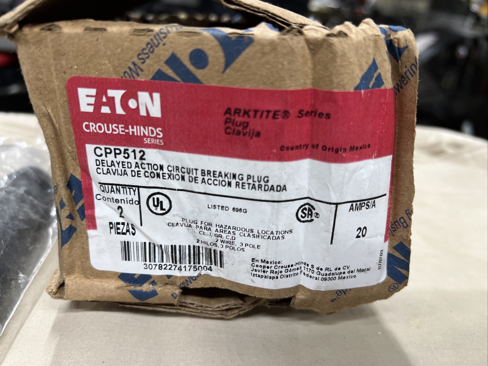 Box of 2 Eaton Cooper Crouse Hinds CPP512 Circuit Breaker Arktite Plug ...