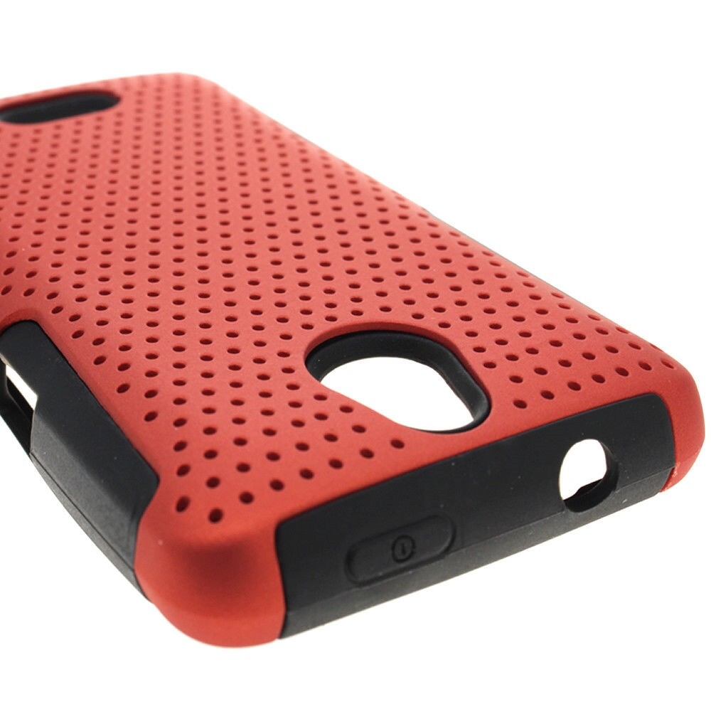 Orange / Black Hybrid Case For Huawei ASCEND PLUS H881C Hard Mesh ...
