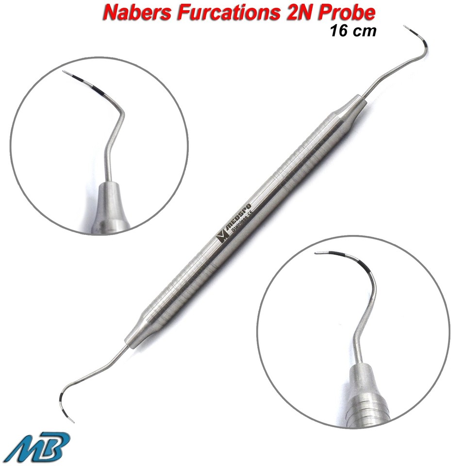 Nabers Probe Periodontal Furcation Lesions 2N Probe Dental Screening ...