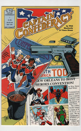 Captain Confederacy #1 1991 Epic Marvel Comics Controversial Issue | eBay