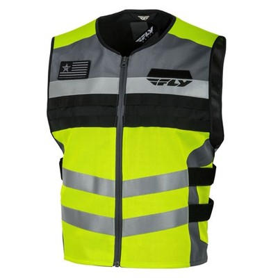 Fly Racing Fast-Pass Motorcycle Vest HI-VIZ BLACK 478-6001M Size Small ...