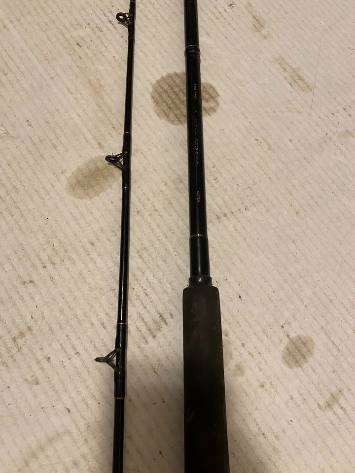 Vtg Shimano Triton Down Rigger Rod TDR-1802 8’ 2-pc. medium action 17lb ...