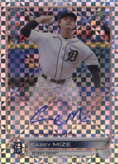 2022 Topps Chrome Update Series - Autographs Casey Mize #AC-CMI X ...