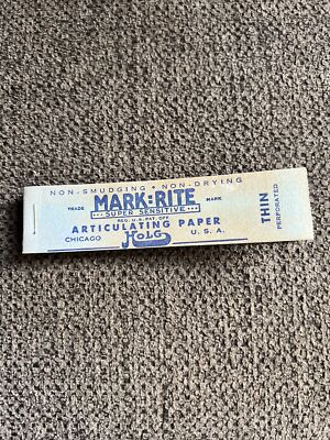 Vintage Mark-Rite Articulating Paper Thin Perforated Dental 1/1 On eBay ...