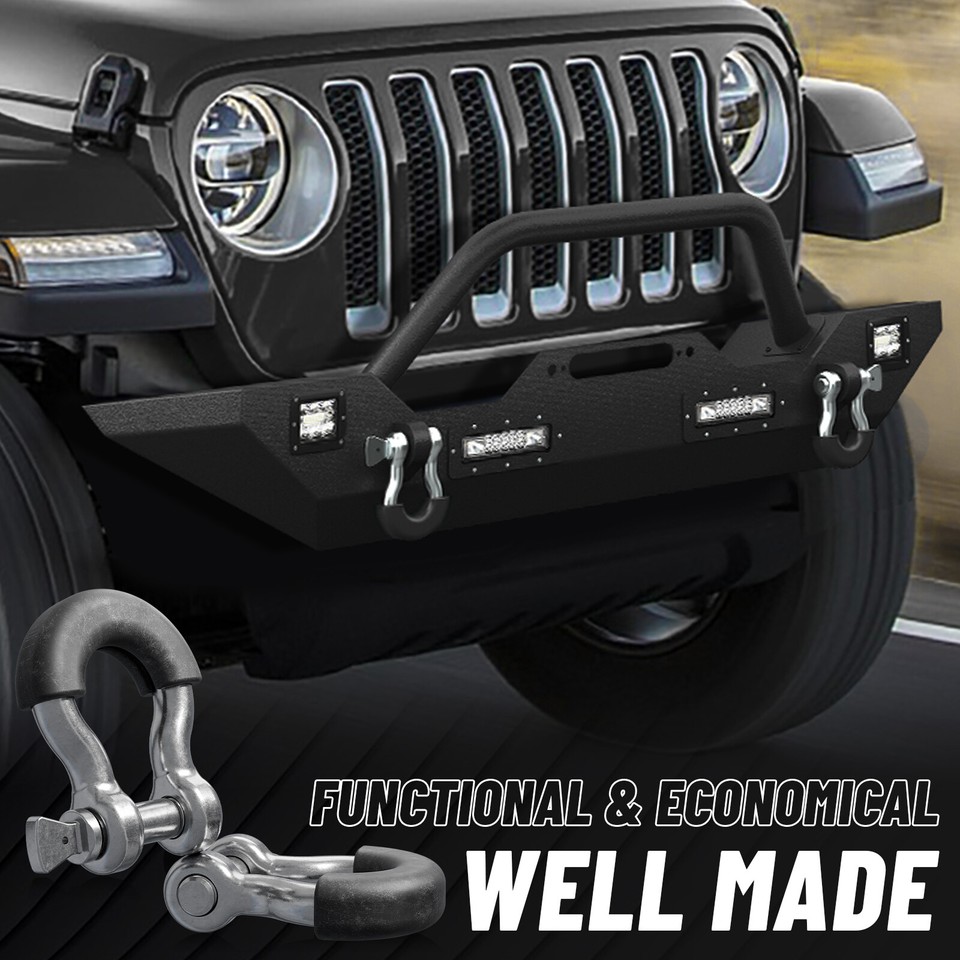 9500LBS Universal 2PCS 3/4" Bumper D-Ring Shackle Tow Hooks For Jeep ...