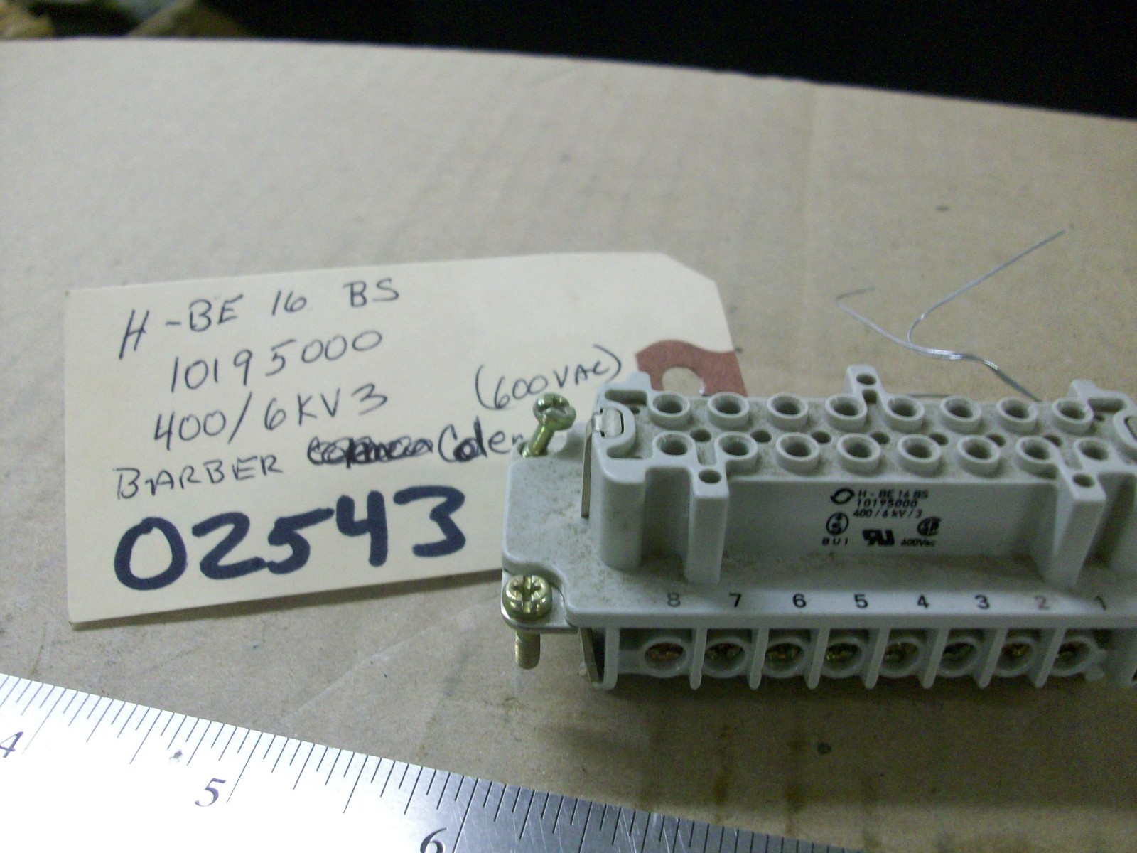 16 PIN FEMALE CONNECTOR H-BE 16 BS | eBay