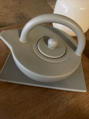 Vintage Asa Germán Tea Pot With Tray. Gray Made In Portugal | eBay