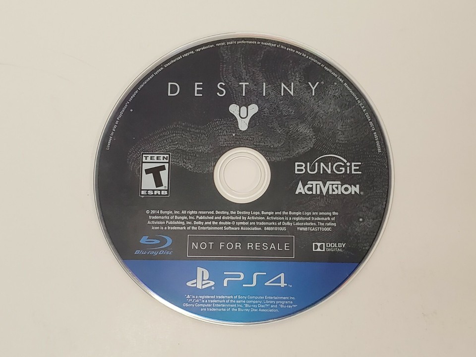 Destiny (Sony PlayStation 4, 2014) PS4 - DISC ONLY Tested - Great ...