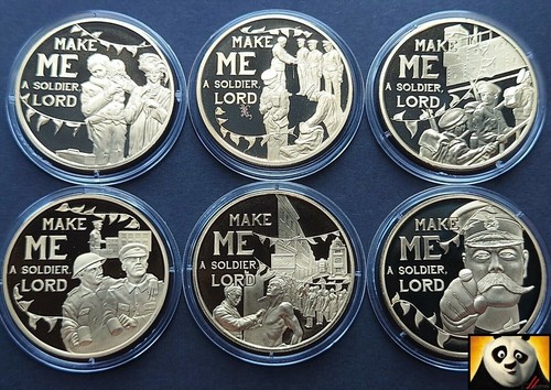 Scarce 2014 Jersey 50p Pence Coin Set WWI World War 1 Crown Size ...