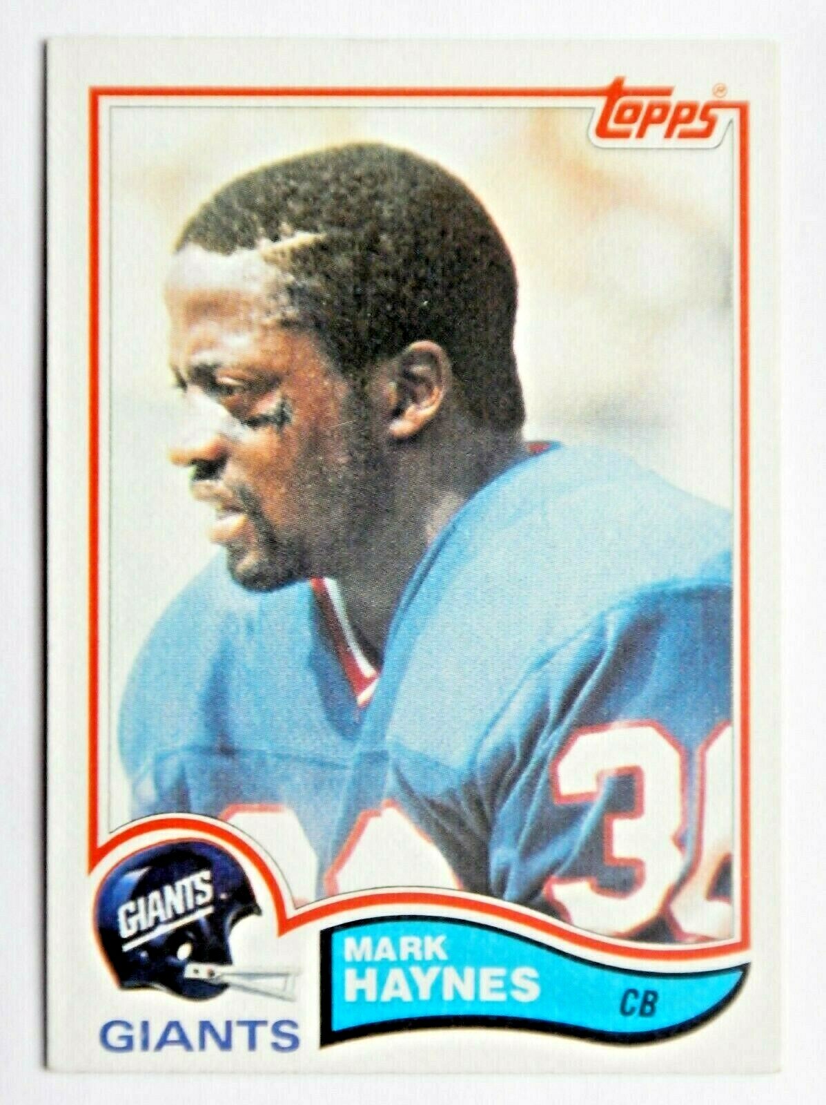 Mark Haynes #422 Topps 1982 Football Card (New York Giants) VG | eBay