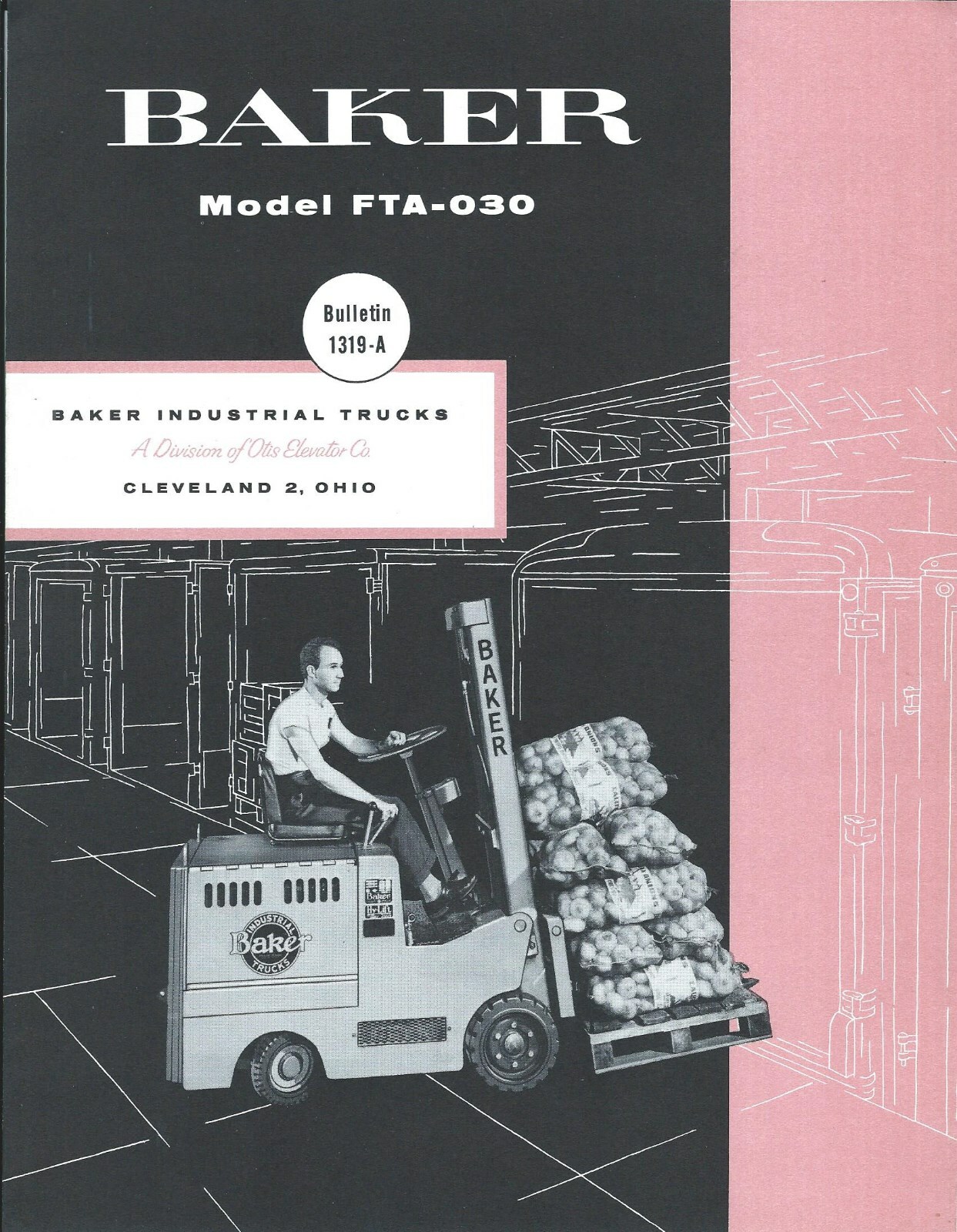 Fork Lift Truck Brochure - Otis Elevator - Baker - FTA-030 - c1959 ...