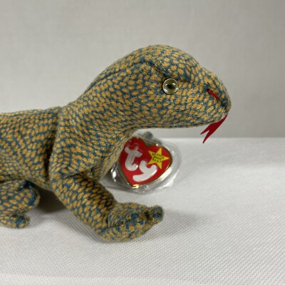 TY Beanie Baby SCALY the Lizard 1999 Plush Stuffed Animal Toy 9.5” w ...
