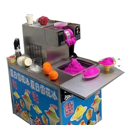 Commercial Snowflake Ice Cream Shaved Ice Machine Food Cart | eBay