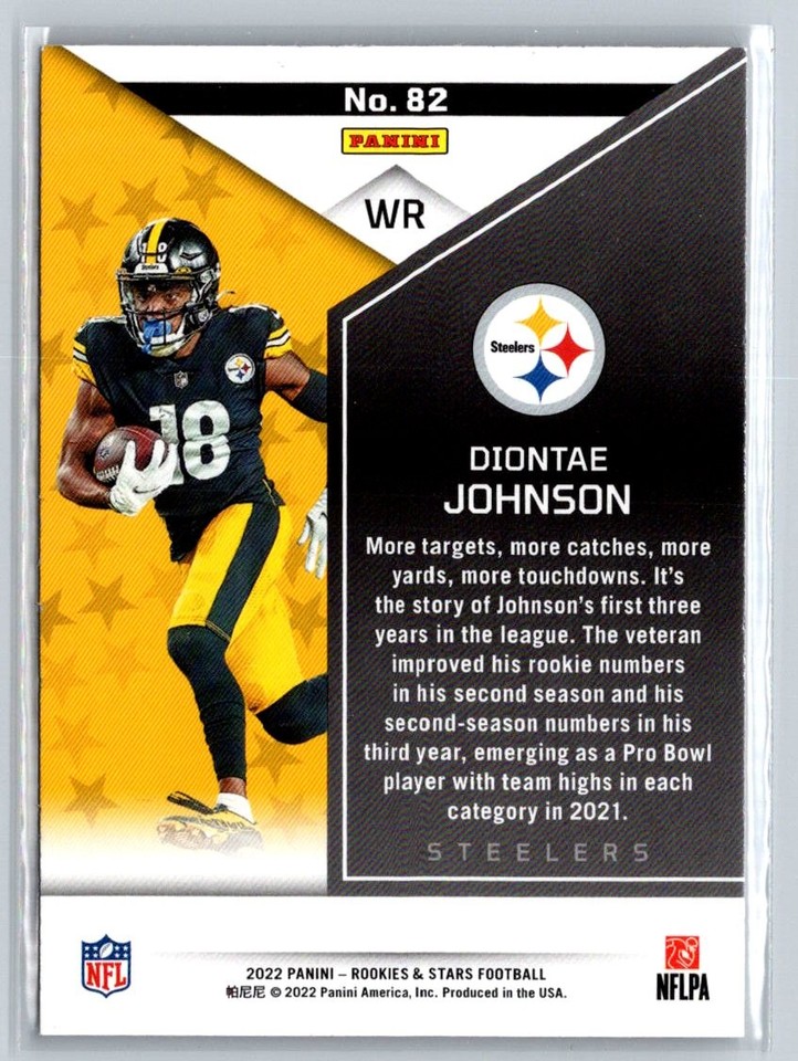2022 Panini Rookies & Stars #82 Diontae Johnson NFL Steelers | eBay
