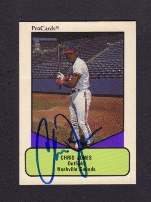 Chris Jones Autographed Signed 1990 ProCards #558 Sounds jh65 | eBay