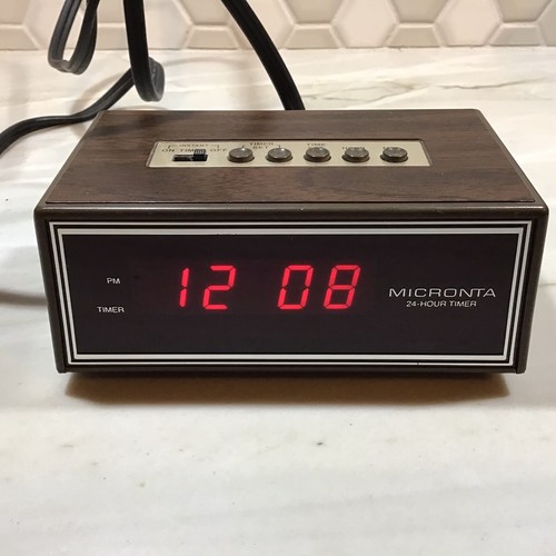 Vintage Micronta LED Clock With 24-Hour Digital Timer 63-886 JAPAN | eBay