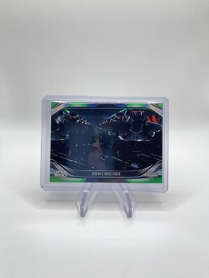 2022 Chrome Star Wars Mandalorian Beskar GIDEON'S PRIZE FORCE Green 48/ ...