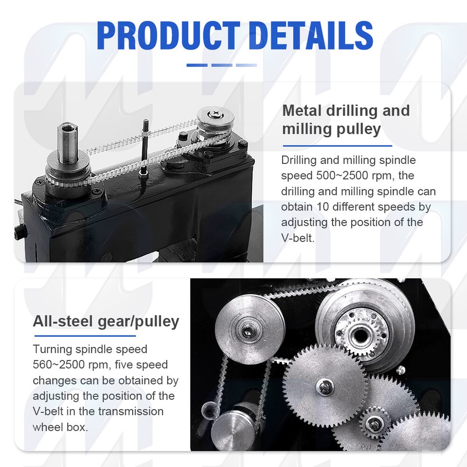 Multi-function Mini Lathe machine Desktop DIY Drilling Milling Machine ...