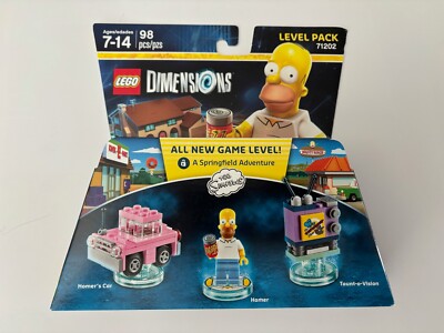 NEW Lego Dimensions Simpsons Minifigure Homer Level Pack 71202 Sealed ...