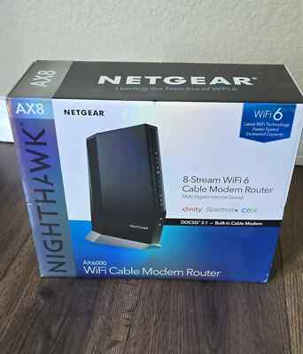 NETGEAR NIGHTHAWK EAX80 -100NAS AX8 8-Stream AX6000 WiFi6 Mesh Extender ...