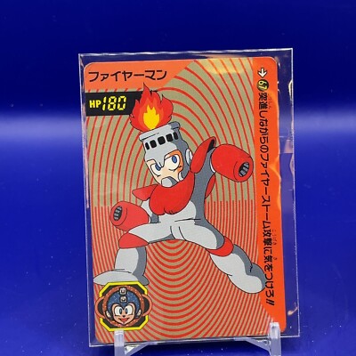 Fire Man- Mega Man Rock Man CG Capcom 1992 Japan #001 | eBay