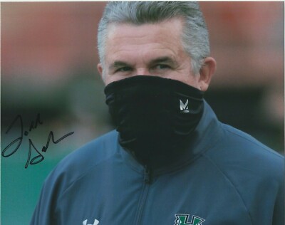 TODD GRAHAM Signed 8 x 10 Photo HAWAII RAINBOW WARRIORS Football Coach ...