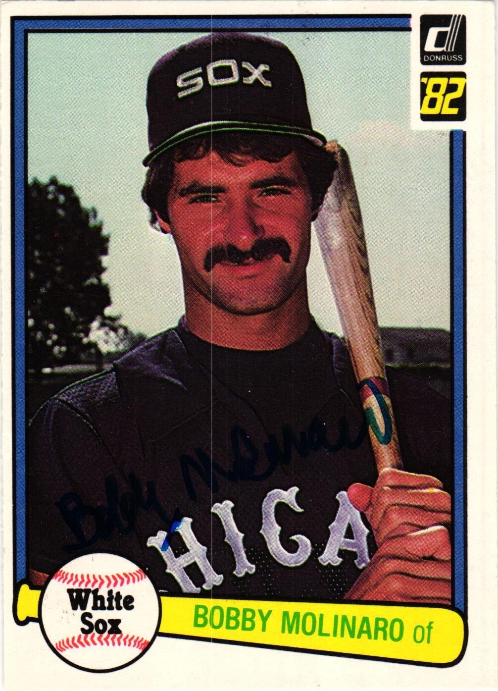 Bobby Molinaro signed 1982 MLB Donruss Baseball card #417 Auto White ...
