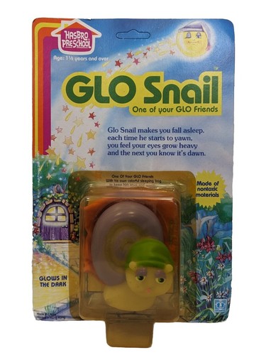 New Old Stock Vintage 1985 Hasbro Playskool Glo Friends - Snail w ...