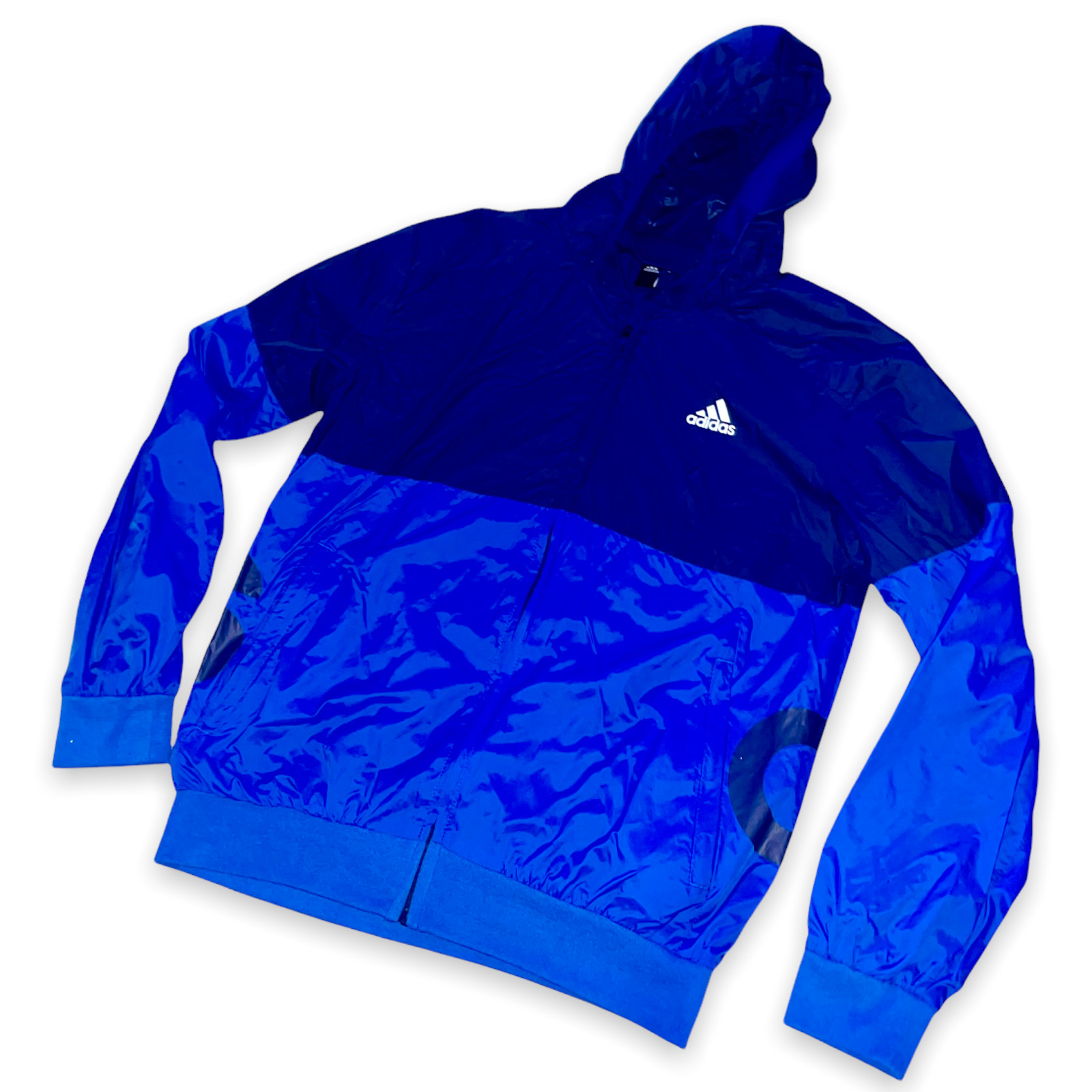 Rare Adidas Neo Nylon Glanz Soccer Jacket Windbreaker… - Gem