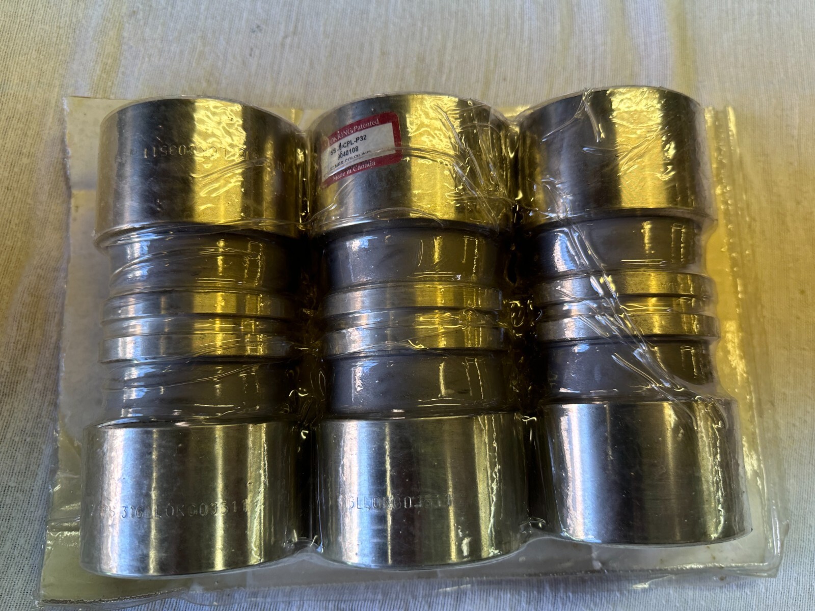 QTY (3) PACK - 2" 316L STAINLESS STEEL LOKRING COUPLINGS, SS40-CPL-P32 ...