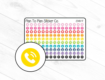 2348-17~~Monthly Bills Tiny Icons Planner Stickers. | eBay