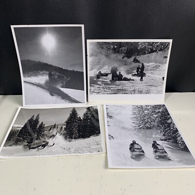 Vintage Snowmobiling Photos 1970s, 8x10 Base Camp, Vintage Snow ...