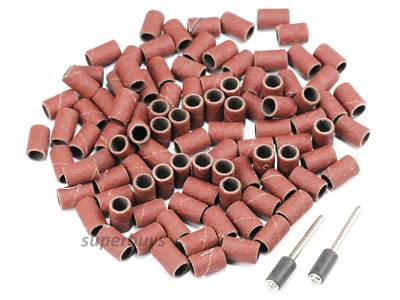 102pc 105Grit Sanding Band Drum 2 Mandrel Sand Paper Drill Bit For ...