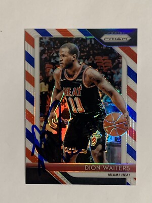 Dion Waiters Autographed NBA Prizm Card #166 RWB Refractor Signed IP ...