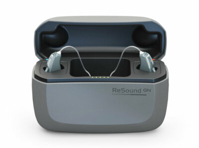2x ReSound LiNX Quattro 761 Rechargeable RIE Hearing Aids+Charger-Mild ...