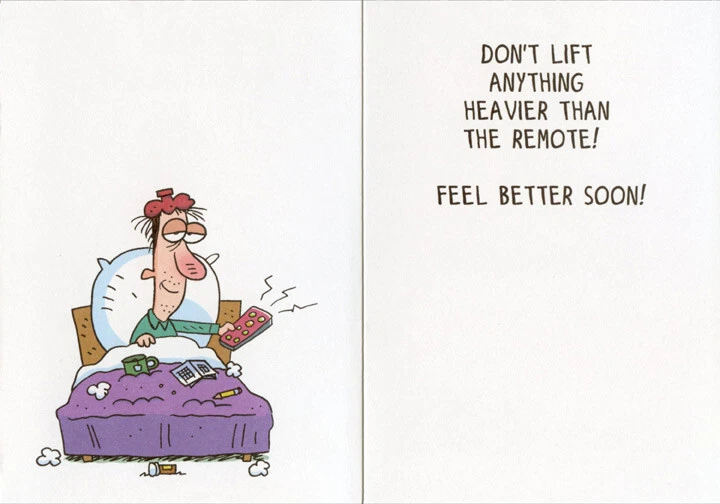 Sick Person Feeling Better Cartoon