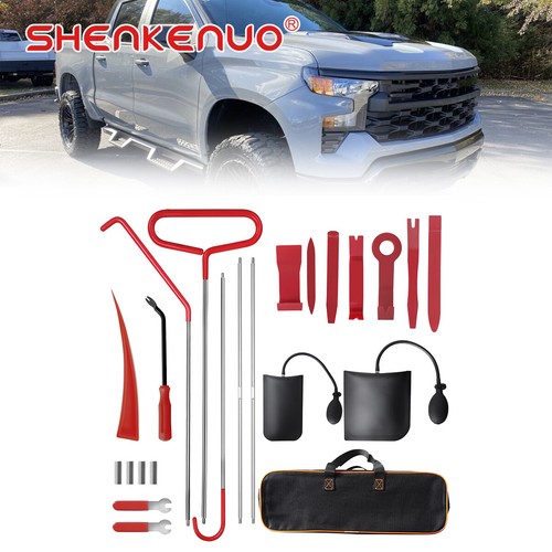 23 Pcs Emergency Car Unlock Tool Kit Repair Lock Out Set For Chevy ...
