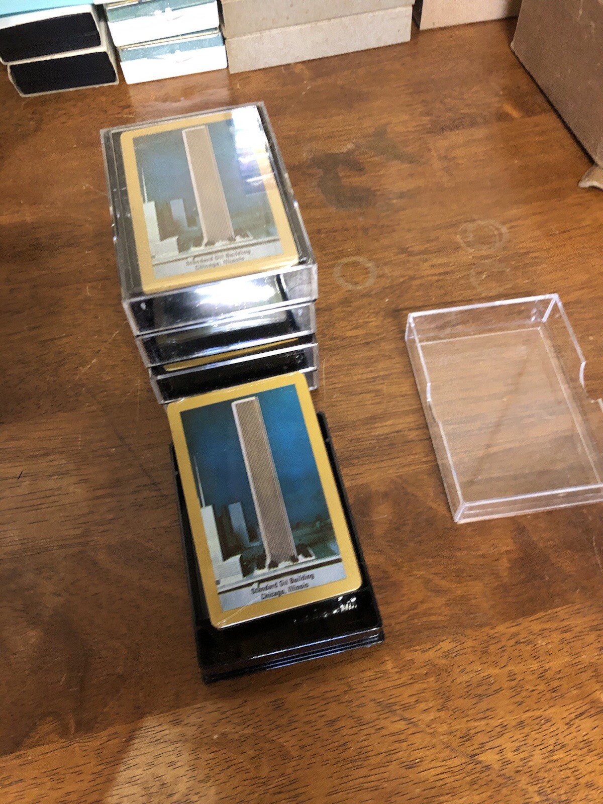 American Standard Oil Building Gold Playing Cards Deck Amoco BRAND NEW ...