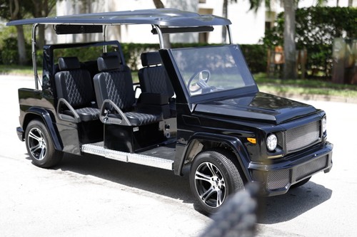2022 BLACK e wagon golf cart 6 passenger LSV fast AC motor STREET LEGAL ...
