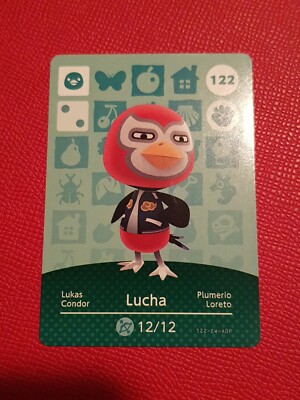 LUCHA ANIMAL CROSSING AMIIBO SERIES 2 CARD #122 TRACKED AU POST ...