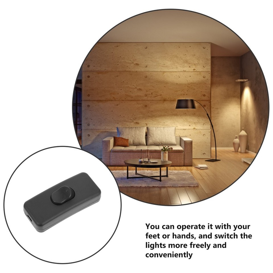 2 Pack Desk Lamp Switch On/ Small Push Button On-Off Controlling | eBay