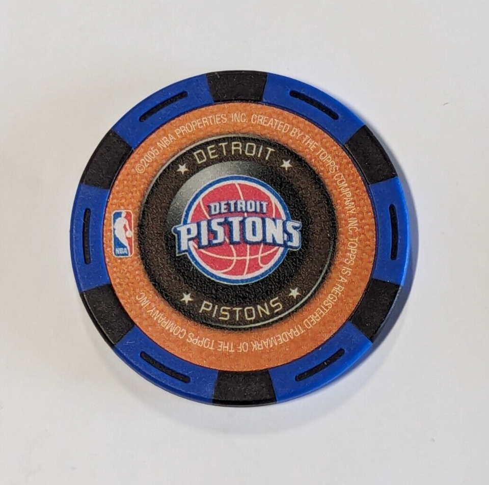 Ben Wallace Poker Chip 2005-06 NBA Topps collector chip Blue/Black | eBay