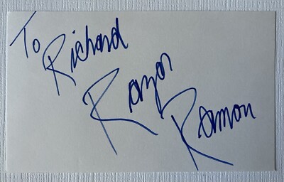 *RARE* WWE WWF Razor Ramon #2 (Rick Bognar, died 2019) Signed 3x5 Index ...