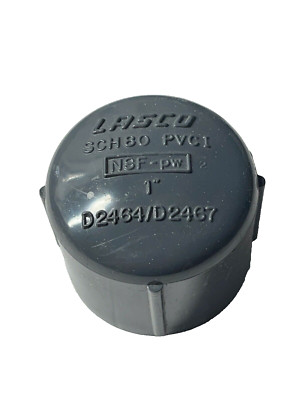 LASCO 1-inch Cap - Schedule 80 Gray | eBay