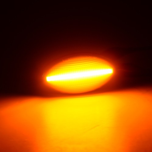 Black LED Side Marker Dynamic Light Indicator Fit for Mini Cooper R50 ...