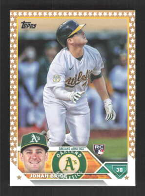 Jonah Bride RC 2023 Topps Gold Star Oakland Athletics #95 | eBay
