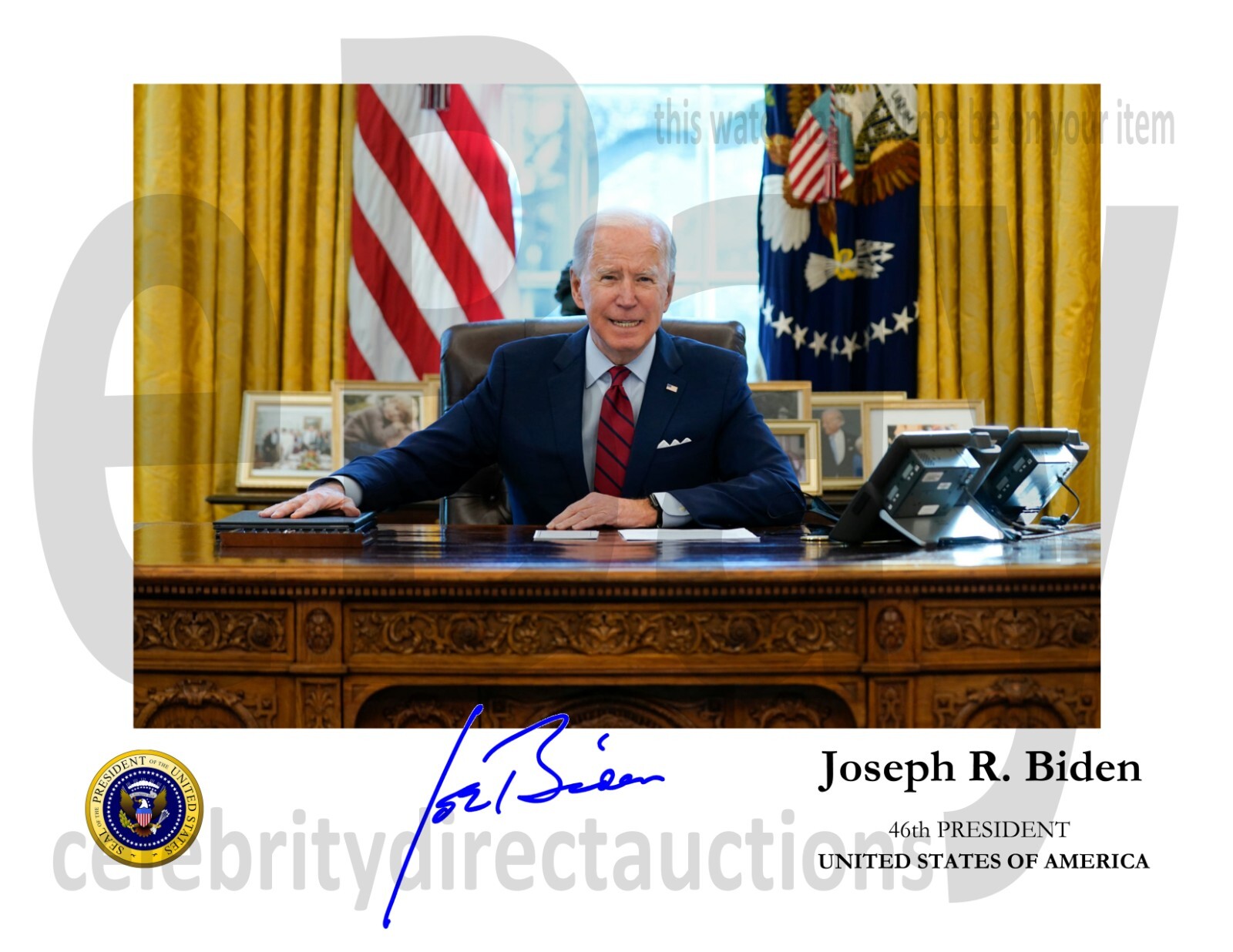 President Joseph Biden autographed 11x8.5 portrait photo REPRINT | eBay