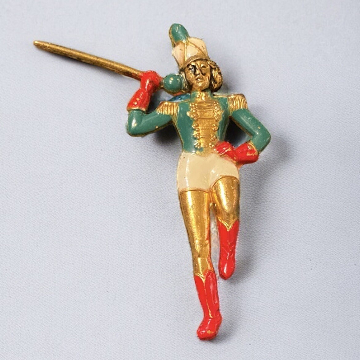 1950s Majorette Brooch Pin Gem