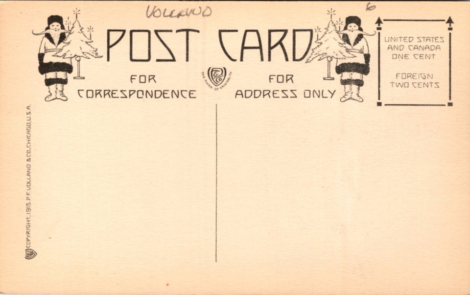 1915 Volland Christmas Postcard Jump Jolly Jumping Jack Monkey, Drum ...